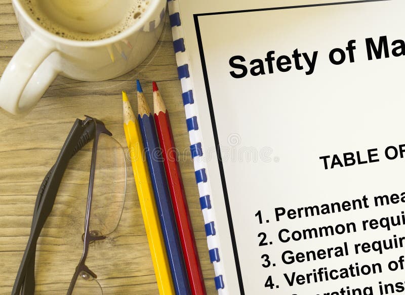 Safety of Machinery Concept in the Oil and Gas Industry Stock Image ...