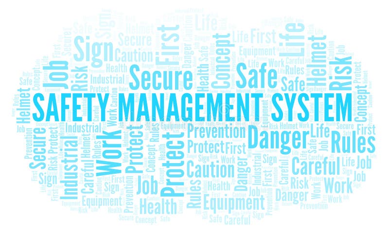 Safety Management System Word Cloud. Stock Illustration - Illustration ...