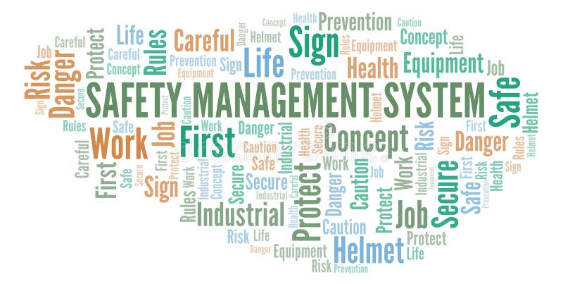 Safety Management System Word Cloud. Stock Illustration - Illustration ...