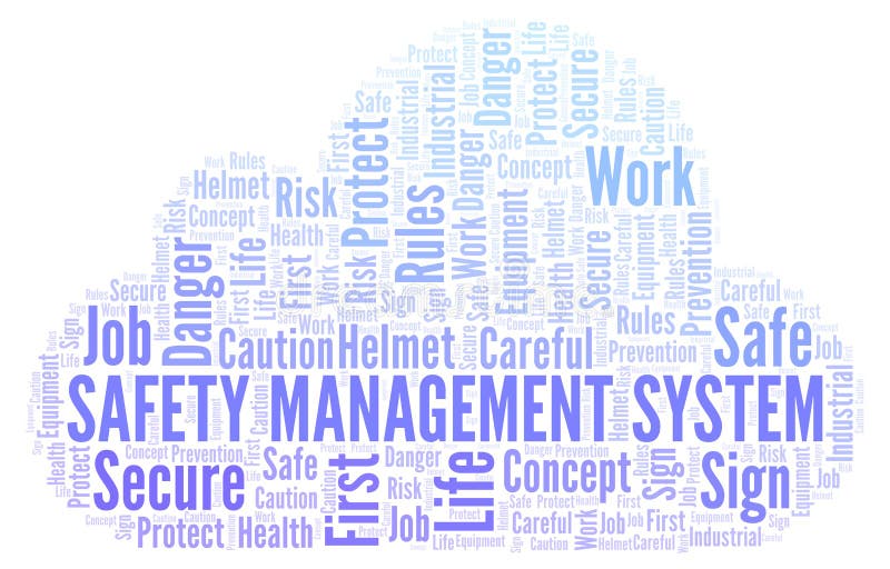 Safety Management System Word Cloud. Stock Illustration - Illustration ...