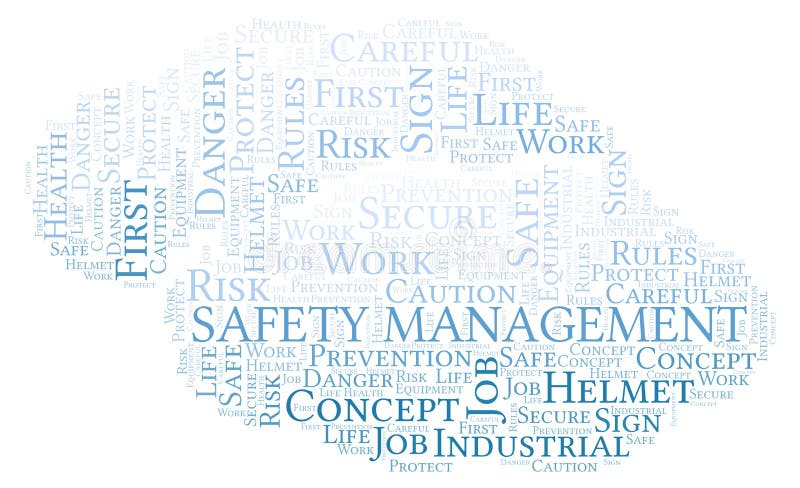 Safety Management Word Cloud. Stock Illustration - Illustration of ...