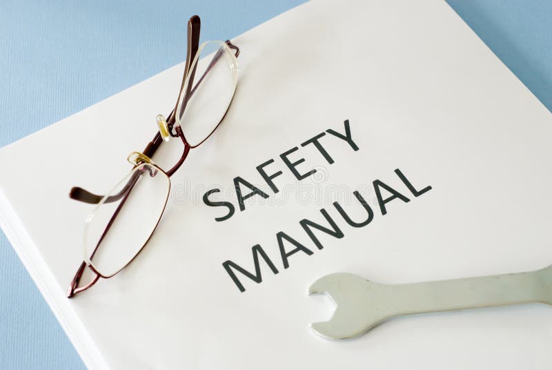 Safety manual. stock image. Image of instruction, paper - 23717523