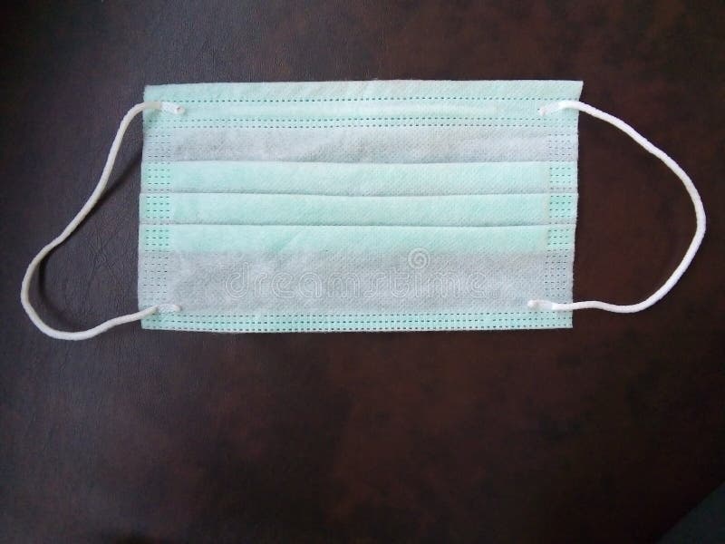 Safety Mask Place on the Table Stock Photo - Image of textile, pattern ...