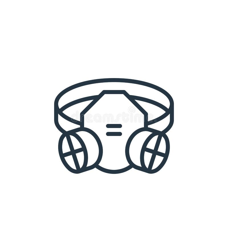 Safety Mask Vector Icon. Safety Mask Editable Stroke Stock Vector ...