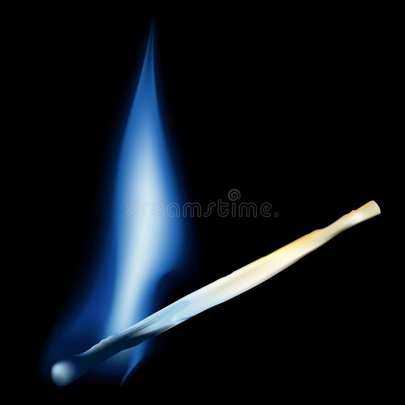 Safety-match Blue stock vector. Illustration of fire, blue - 1781275