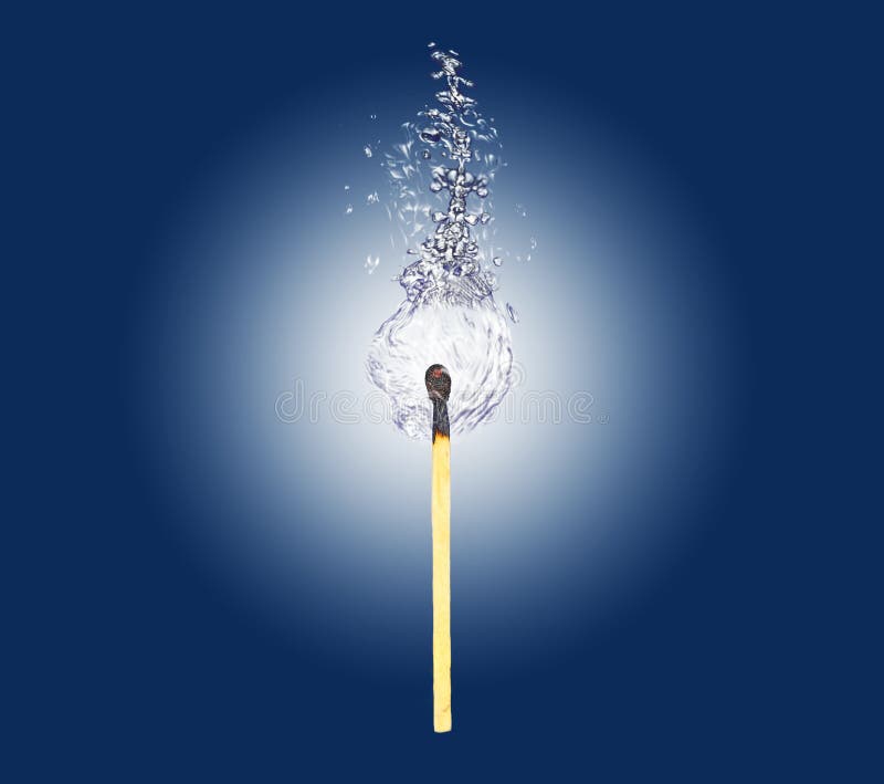 Blue Flame stock photo. Image of flame, element, wooden - 4461984