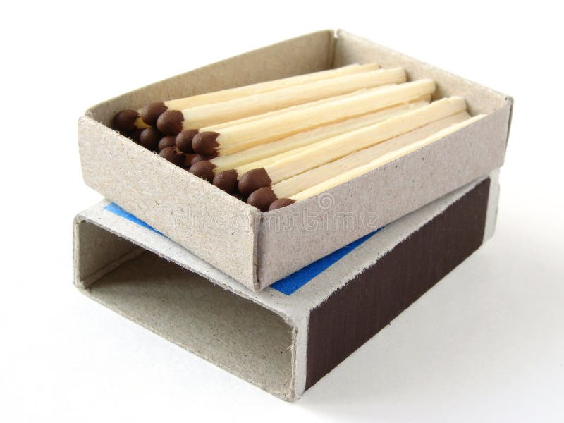 Box of safety-matches stock image. Image of matches, exception - 12616225