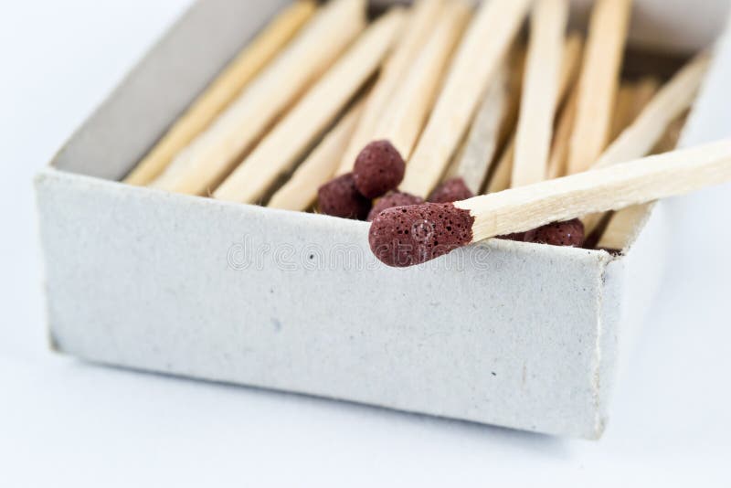 Box of safety-matches stock image. Image of matchstick - 12616225