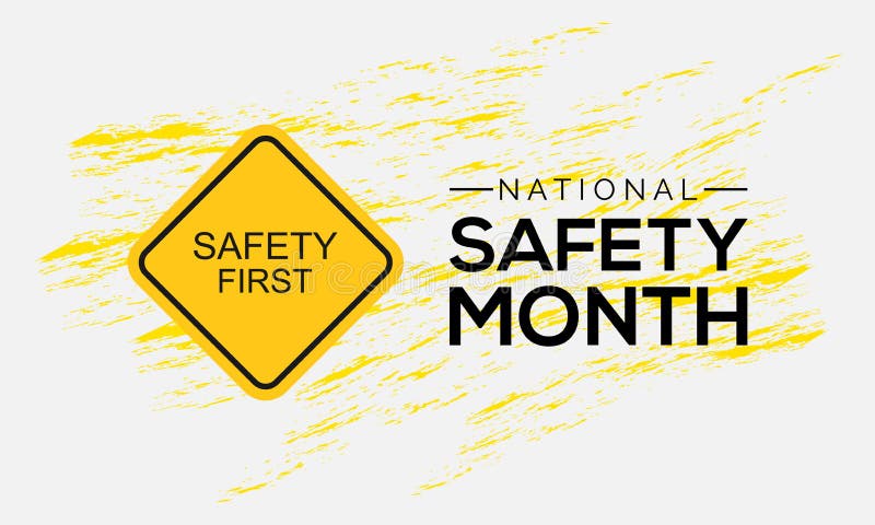 National Safety Month. Awareness Creation Event in June. Green and ...