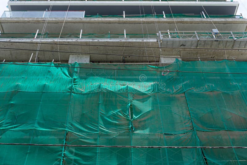 Safety Net Construction Building Stock Image - Image of development ...