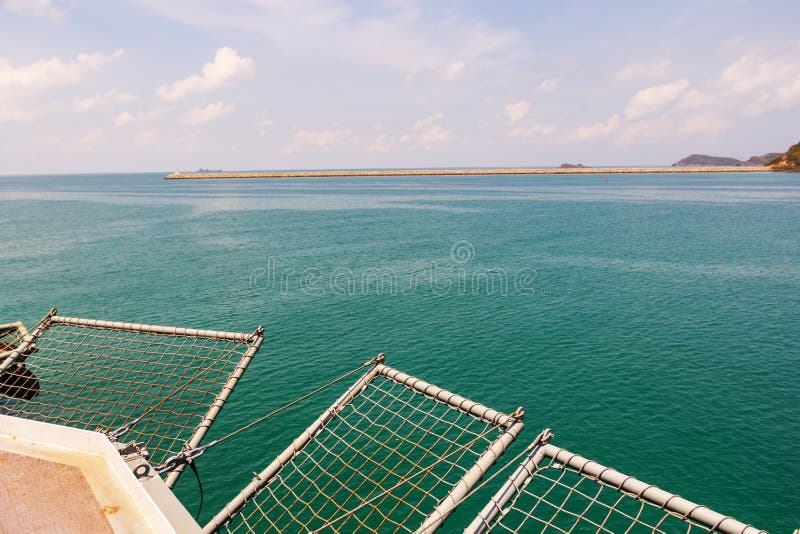 Safety net or mesh on boat stock image. Image of steel - 170350509