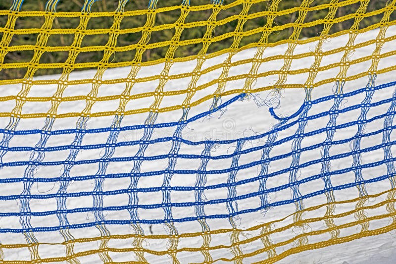 Safety Net on the Ski Slope Elephant. Stock Photo - Image of line ...