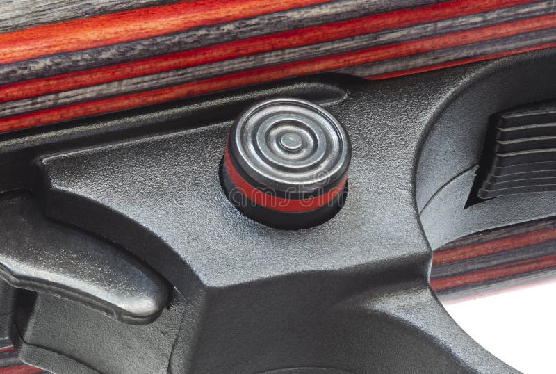 Rifle cross bolt safety stock photo. Image of rifle - 124336182