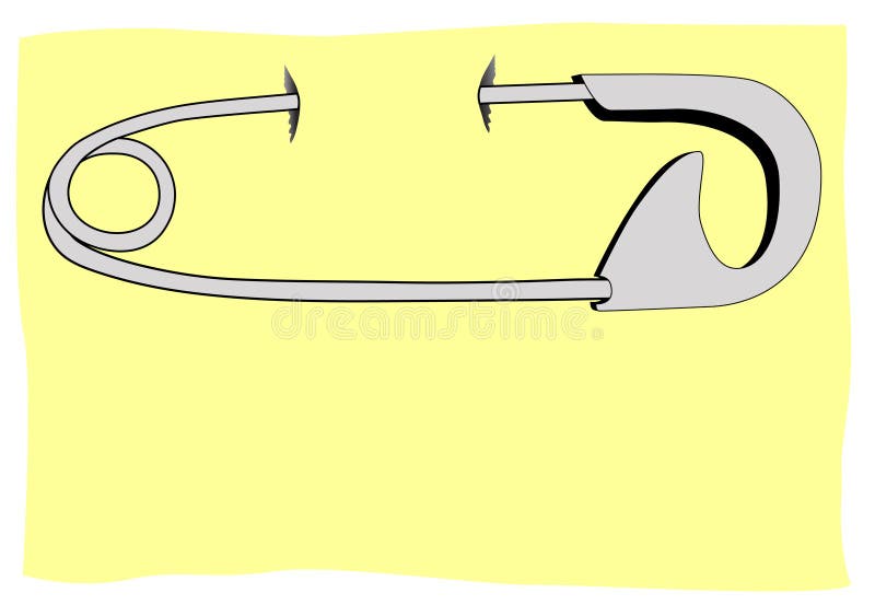 Safety pin stock vector. Illustration of equipment, closeup - 12214731
