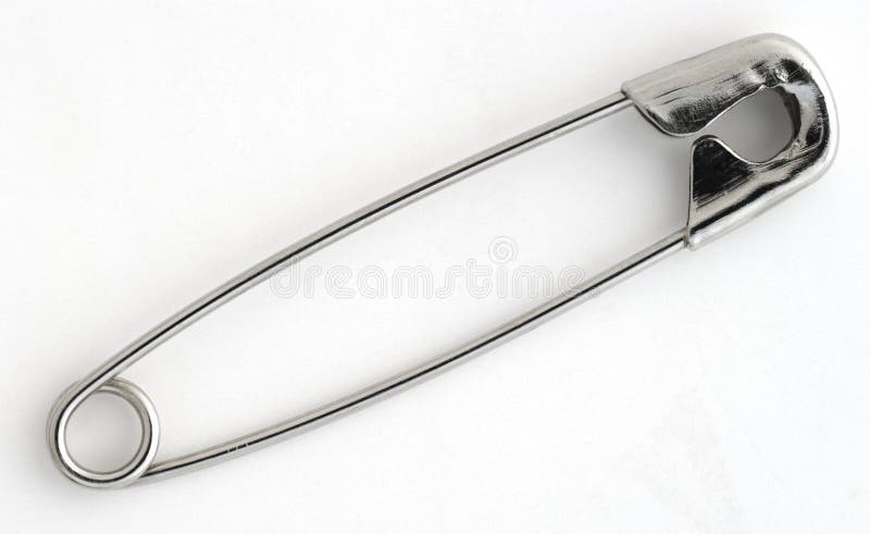 Safety Pin stock image. Image of sewing, safe, white - 12664197
