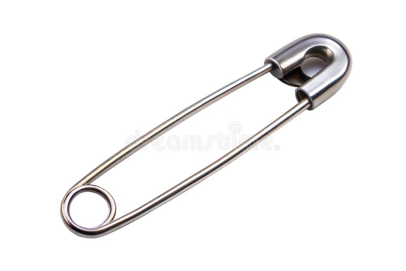 Safety Pin on Black Background Stock Illustration - Illustration of ...