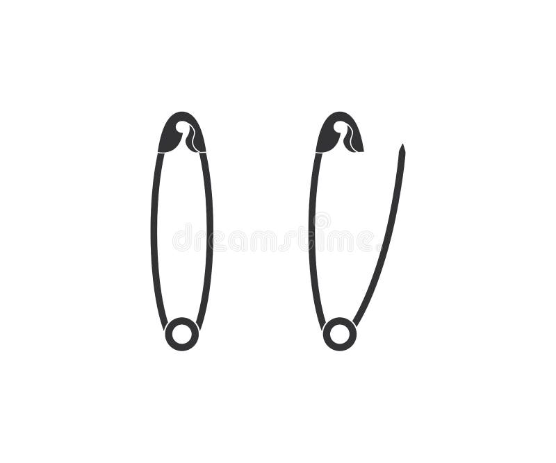 Safety Pin Icon. Clip Tool Illustration Symbol. Needle Vector Stock ...