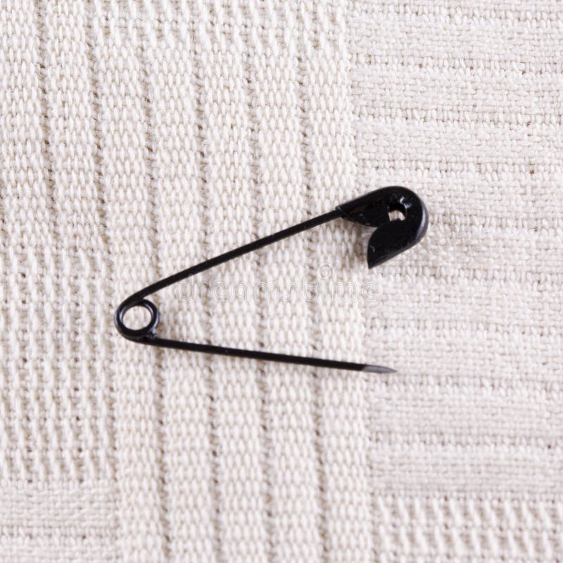 Safety Pin Over Tissue Background Stock Image - Image of equipment ...