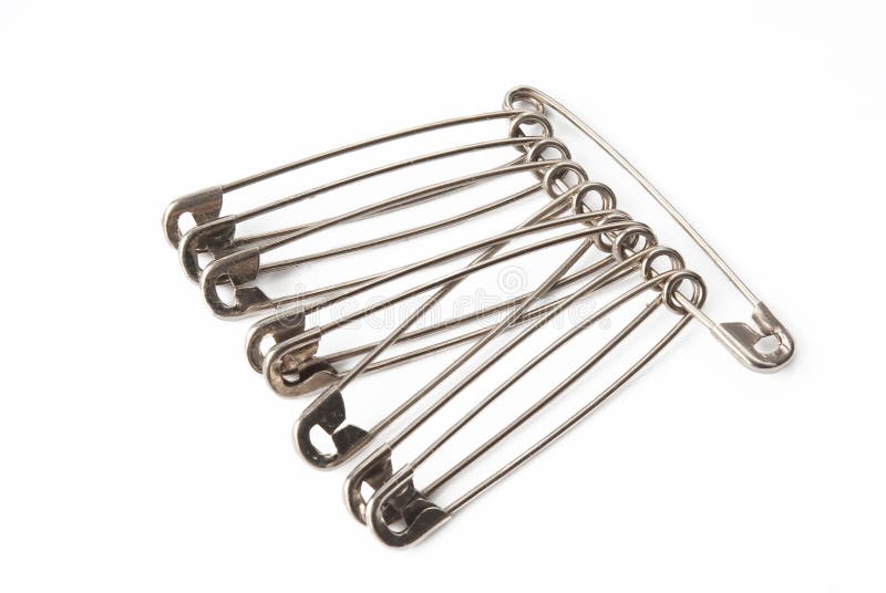 Safety pin set stock image. Image of accessibility, metal - 14655315