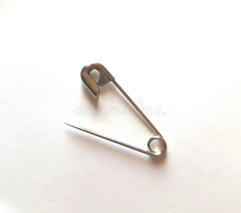 Safety Pin stock photo. Image of sharp, background, white - 94458944
