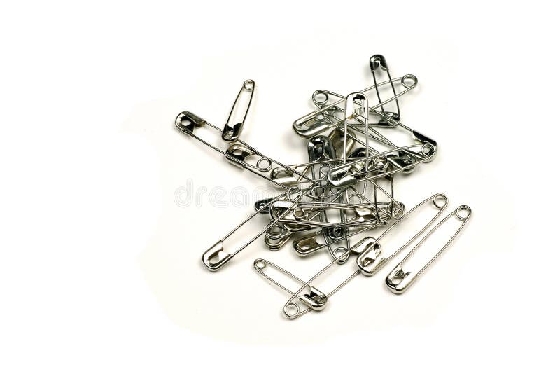 Safety pins stock photo. Image of sharp, repair, metal - 10548406