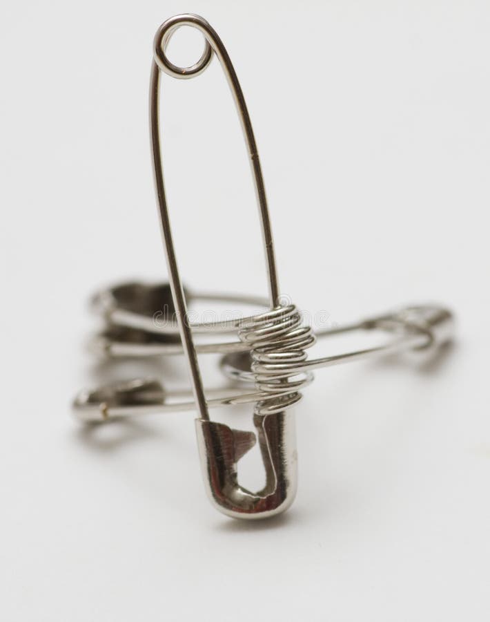 Safety pins stock photo. Image of mechanism, fastened - 5483808