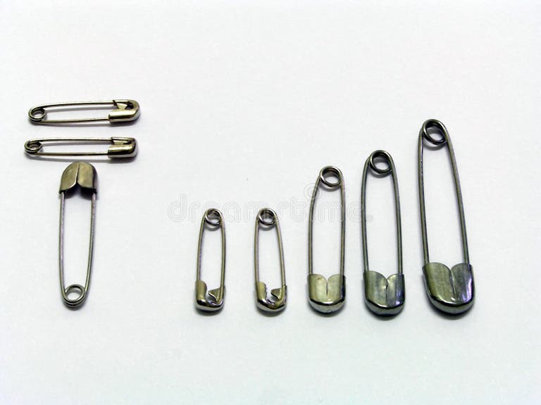 Safety Pins - Full Bar Connection Stock Image - Image of pins, concepts ...