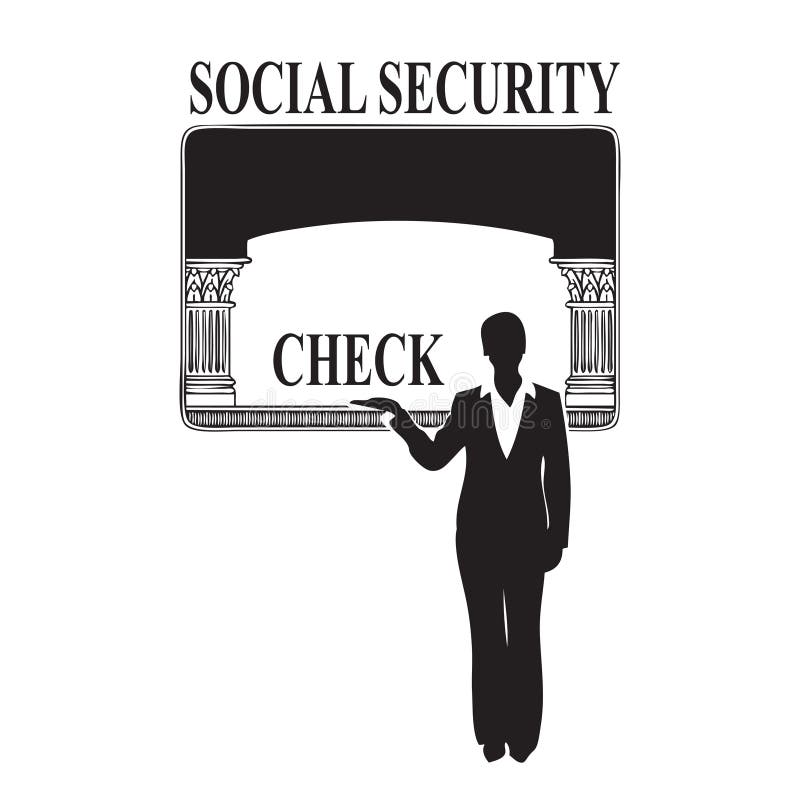 Safety Provide Social Security Check Stock Vector - Illustration of ...