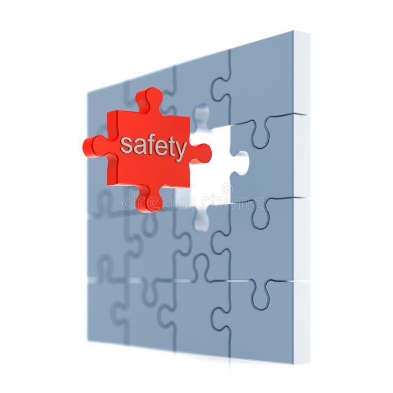 Safety puzzle stock illustration. Illustration of concepts - 17870299
