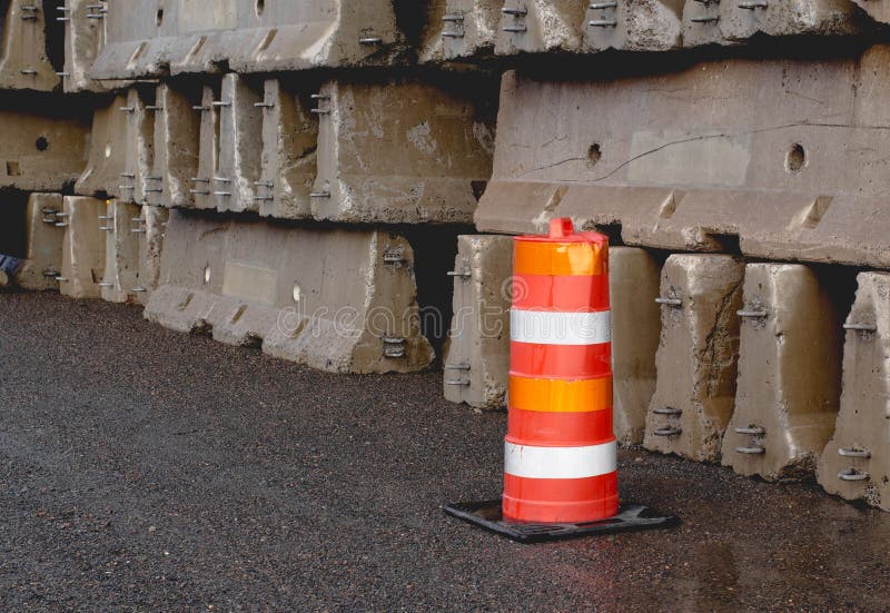 Safety Pylon stock photo. Image of orange, control, safety - 56658422