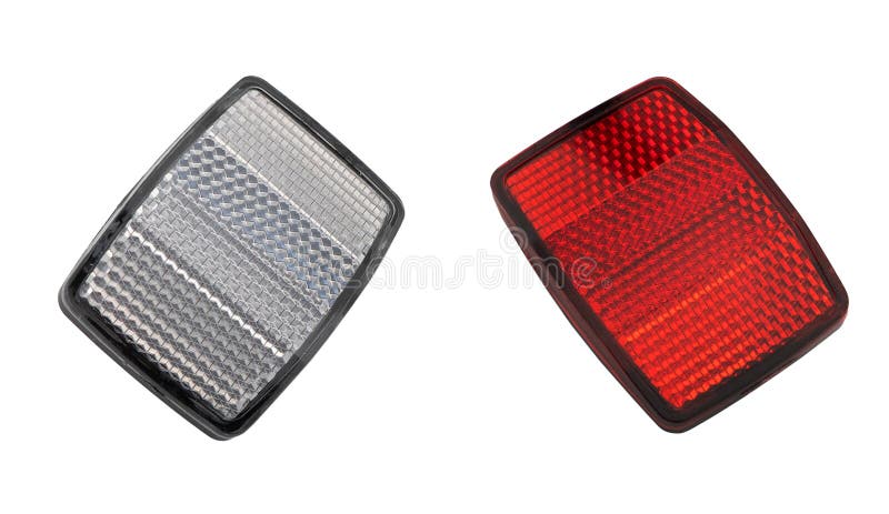 Safety Reflector Isolated on White Background. Light Reflector Isolated ...