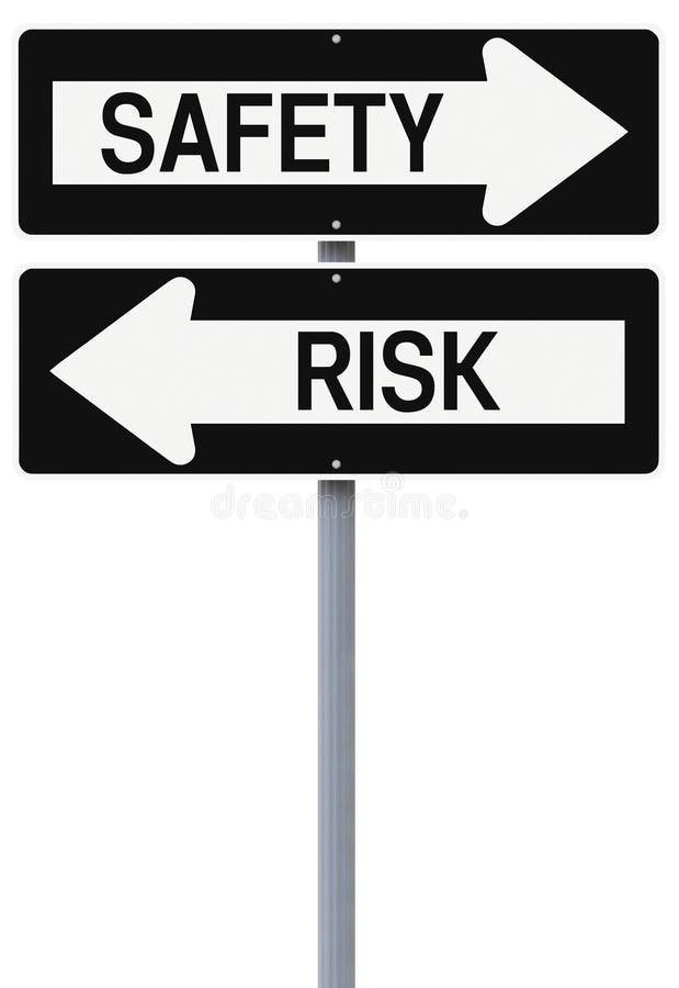 Safety or Risk. Make a Choice Stock Image - Image of frame, empty: 32718131