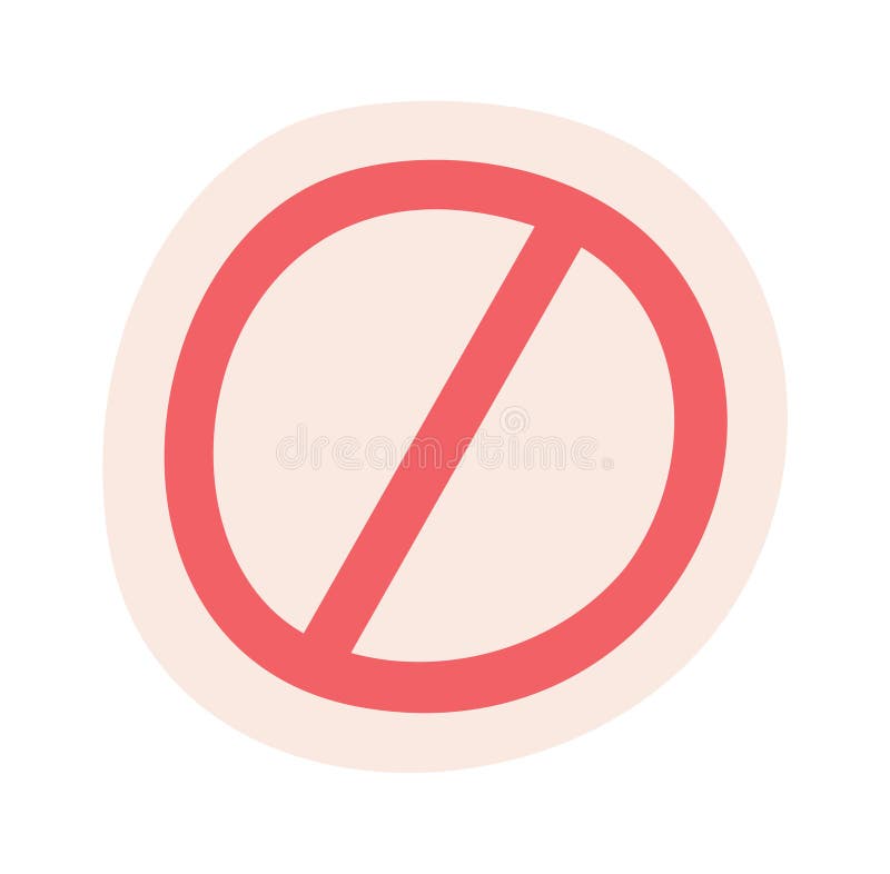 Safety Road Sign Prohibition Signal Stock Vector - Illustration of stop ...