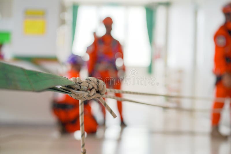 Safety Rope for Firefighter Stock Photo - Image of hero, building ...