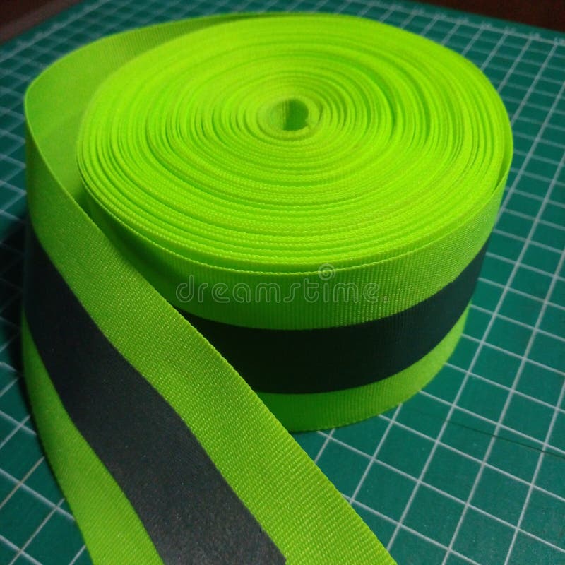 Safety Scotlight Roll Green and Grey Color Stock Image - Image of ...