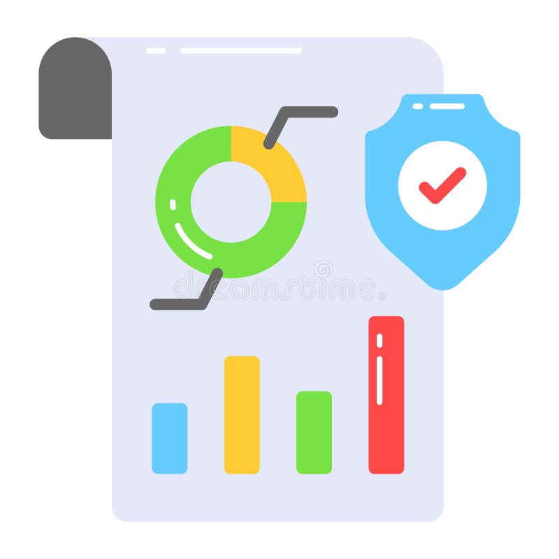 Safety Shield with Data Page Denoting Vector of Data Encryption Stock ...