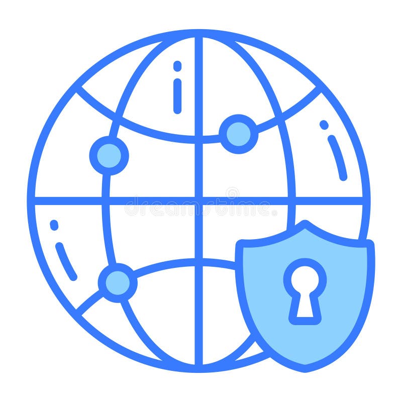 Network Safety, Protection and Security Vector Icons Set Cyber Computer ...