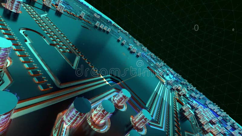 Safety Shield of Three-dimensional Mesh Space Stock Footage - Video of ...