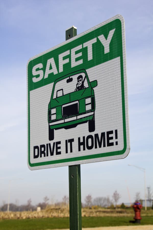 Safety sign stock image. Image of road, info, driver - 19458059