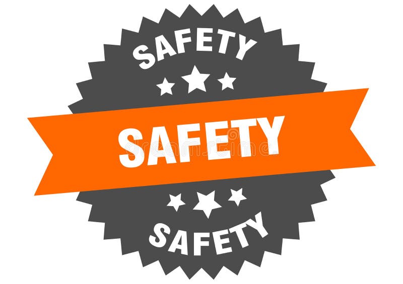 Safety Sign. Safety Circular Band Label. Safety Sticker Stock Vector ...