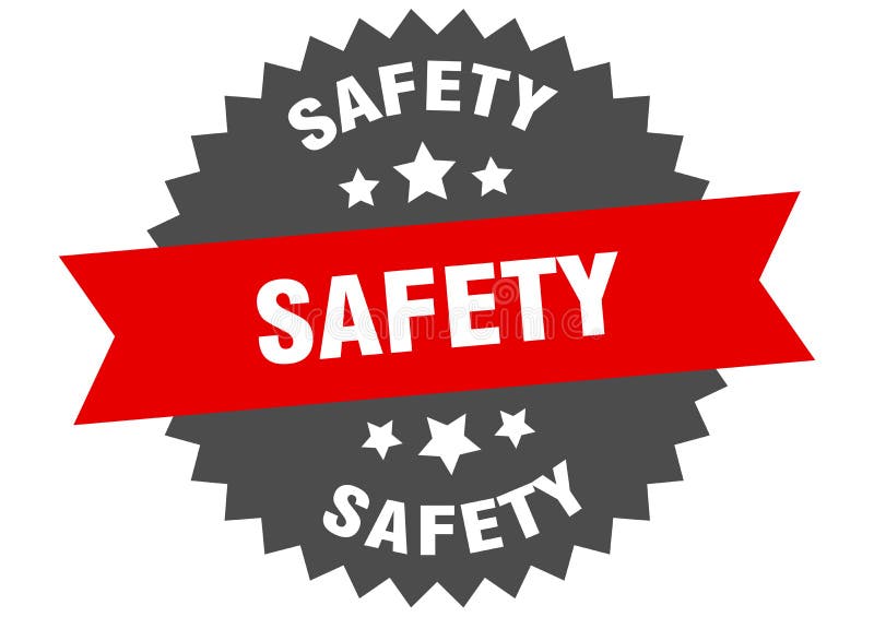 Safety Sign. Safety Circular Band Label. Safety Sticker Stock Vector ...