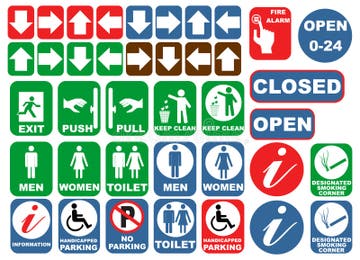 Safety signs stock vector. Illustration of sign, flammable - 12801632