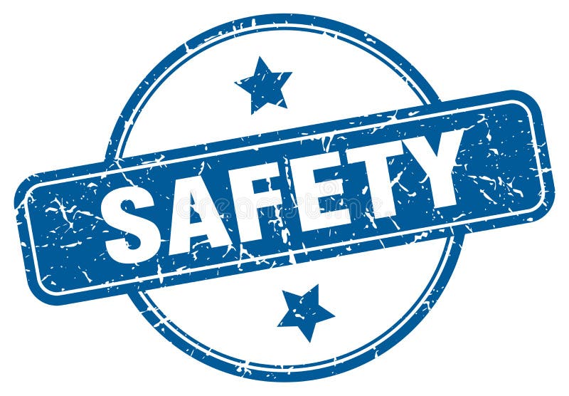 Safety Stamp. Safety Round Grunge Sign Stock Vector - Illustration of ...
