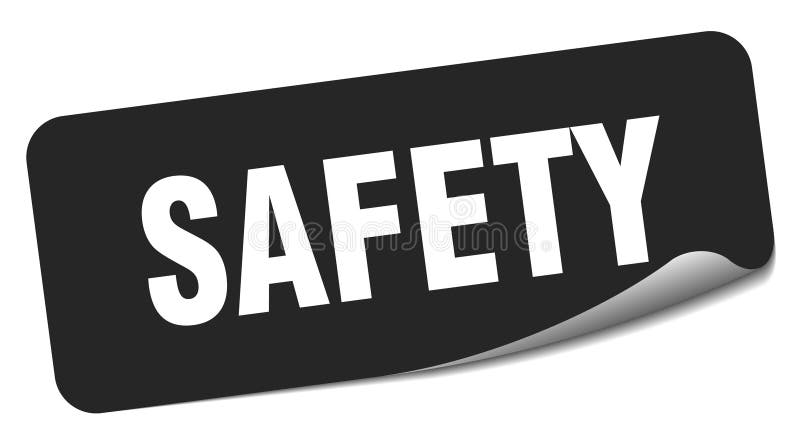 Safety Sticker. Safety Label Stock Vector - Illustration of vector ...