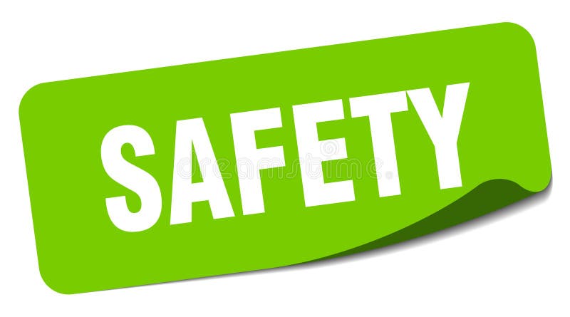 Safety Sticker. Safety Label Stock Vector - Illustration of green ...