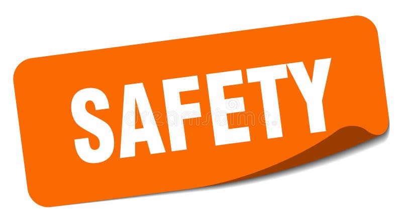 Safety Sticker. Safety Label Stock Illustration - Illustration of ...