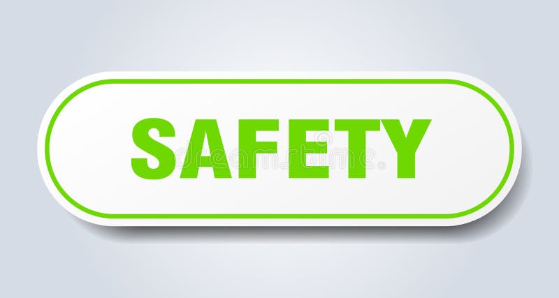 Safety sticker. stock vector. Illustration of background - 197155245