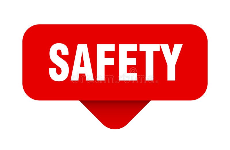 Safety Sticker. Safety Sign on Transparent Background Stock Vector ...