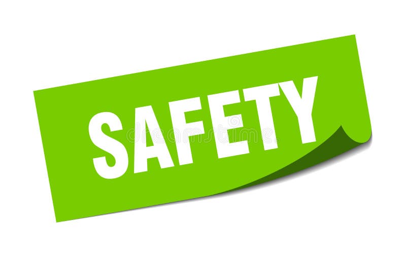 Safety Sticker. Safety Square Sign Stock Vector - Illustration of ...