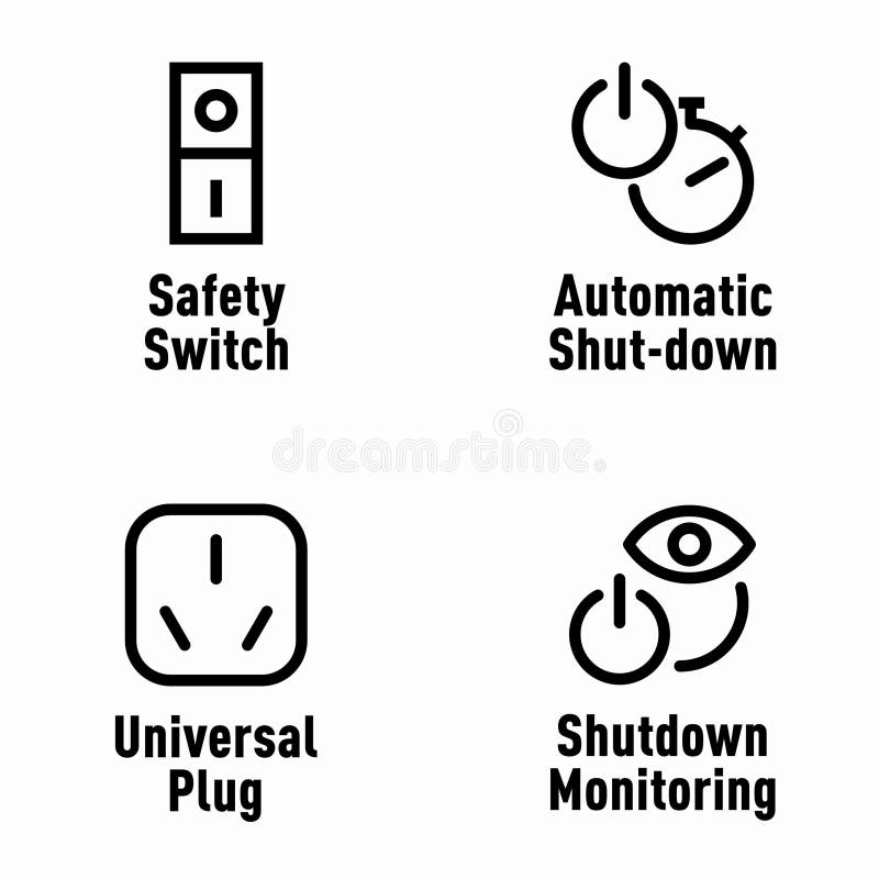 Safety Switch Automatic Shutdown Universal Plug Shutdown Monitoring ...